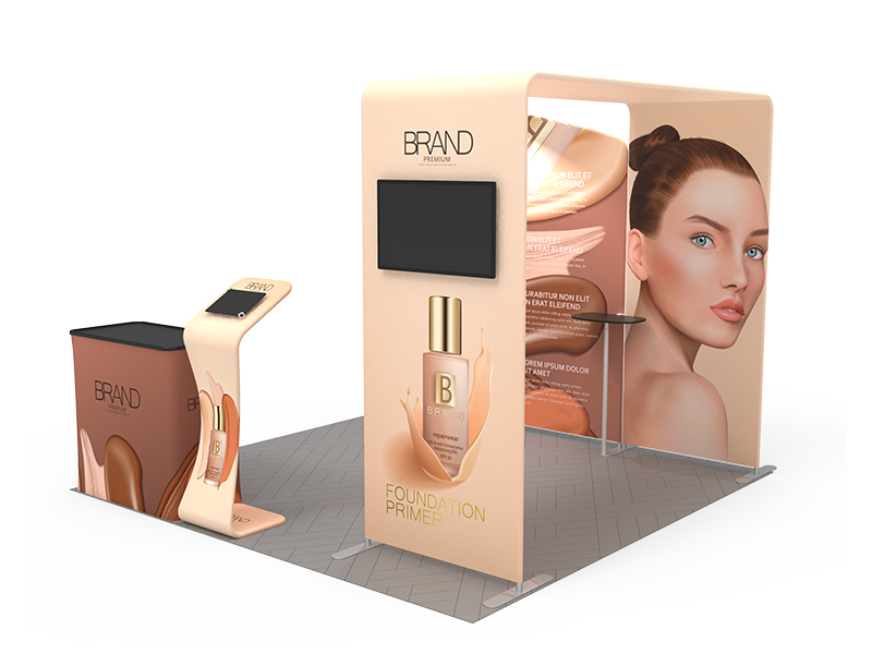 10x10ft Custom Trade Show Booth Kit 06 - Eastern-Signs