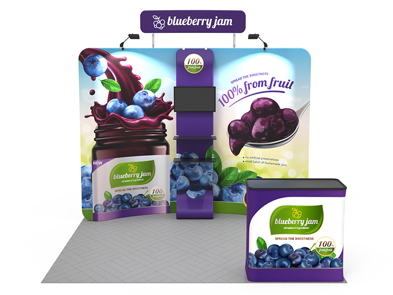 10x10ft Custom Trade Show Booth Kit 12 - Eastern-Signs