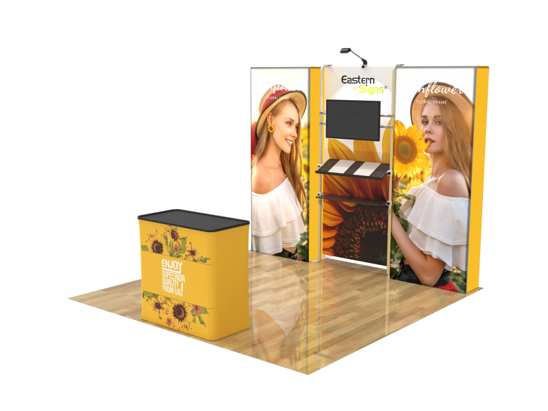 10x10ft Custom Trade Show Booth Kit 23 - Eastern-Signs